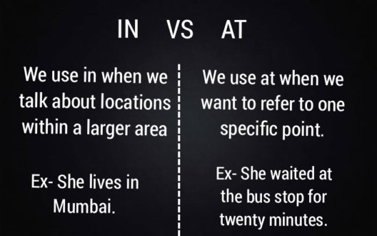 preposition- in vs at - colour-of-english